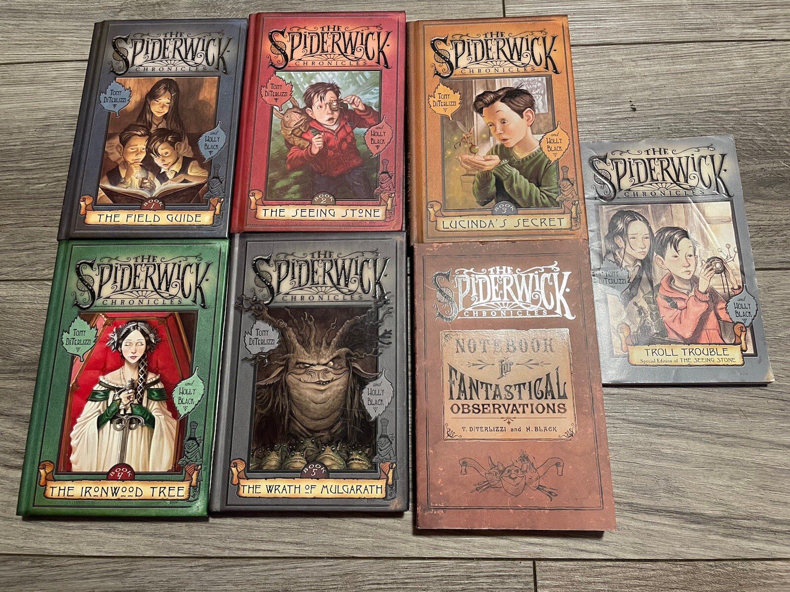 The Spiderwick Chronicles Set 1-5 & Notebook For Observations & Troll ...