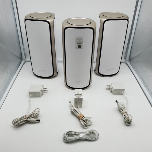 NETGEAR Orbi 970 Series WiFi 7 Mesh Network System Router+2 Satellite ...