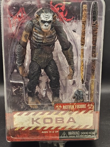 KOBA POTA ACTION FIGURE DAWN OF THE PLANET OF THE APES CHIMP NECA MOSC ...