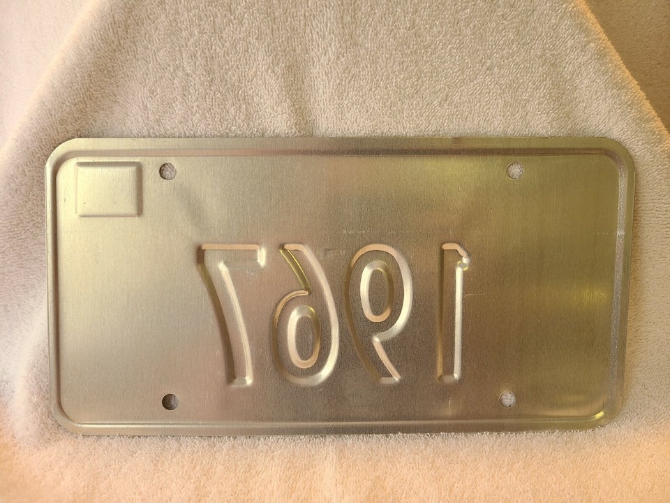 Vintage 1992 Kansas Vanity License Plate " 1967 " INK ERROR | eBay