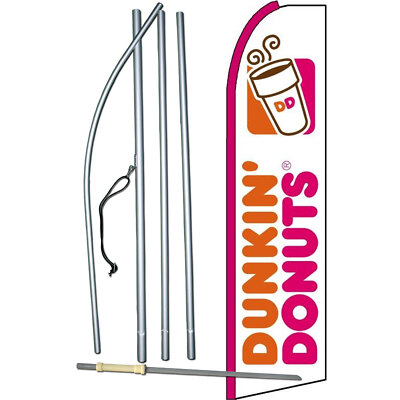 Dunkin' Donuts Flag with Flag Pole and Spike | eBay
