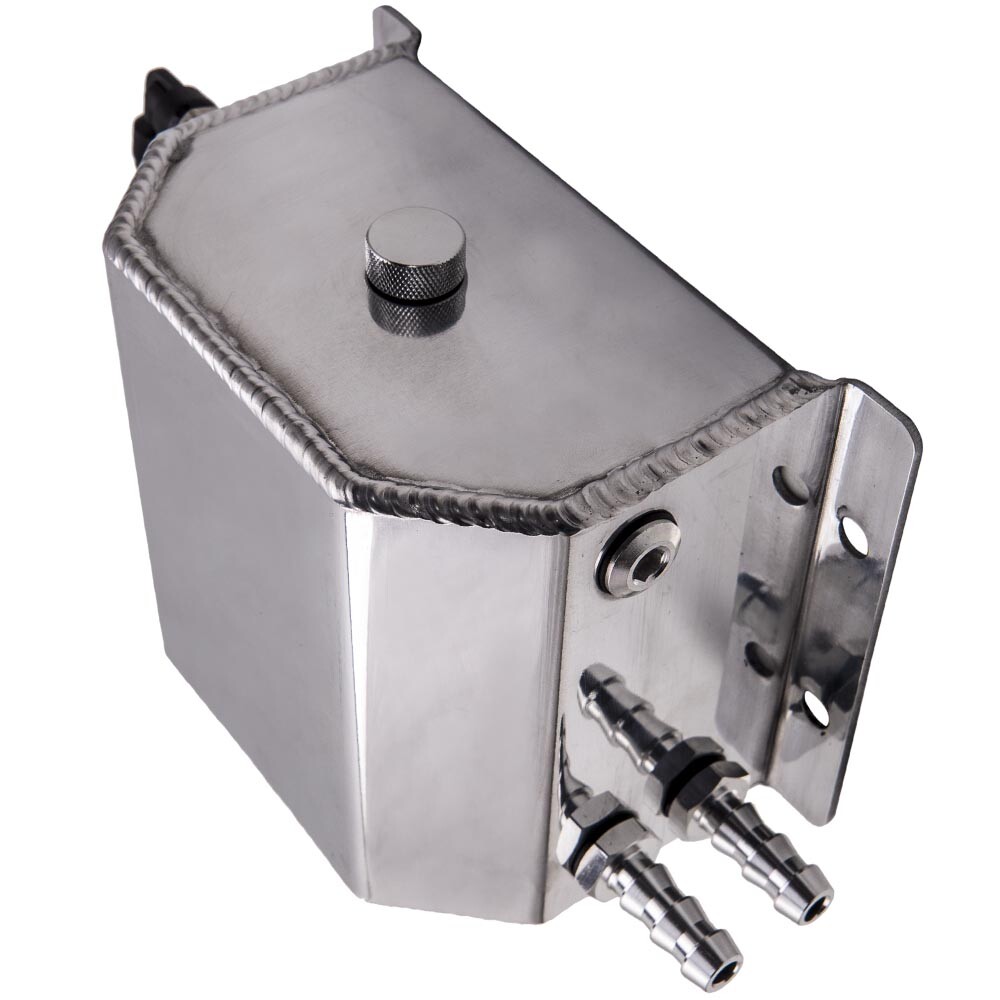 1L 1000ml Aluminum Coolant Radiator Overflow Recovery Water Tank ...