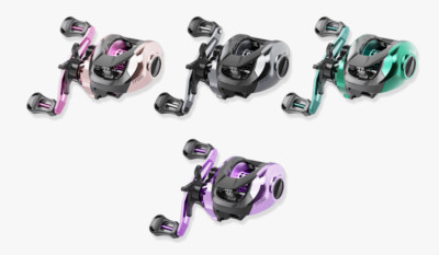 Lightweight Conventional baitcasting reel 7.2:1 Bass Catfish fishing ...