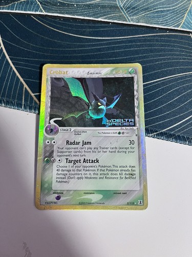 Pokémon TCG Crobat (Delta) EX Delta Species 2/113 Reverse Holo Holo ...