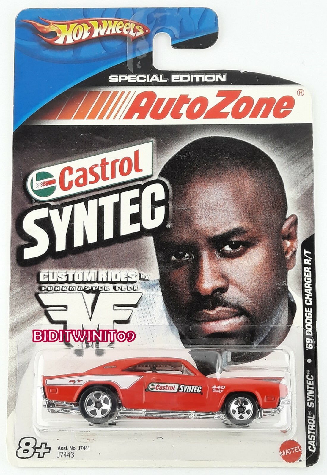 HOT WHEELS AUTO ZONE CASTROL SYNTEC '69 DODGE CHARGER R/T RED | eBay