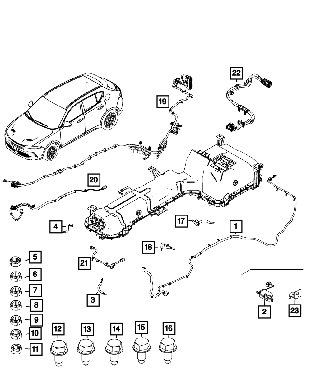 Battery Power Distribution Box Mopar 6107272AA for sale online | eBay