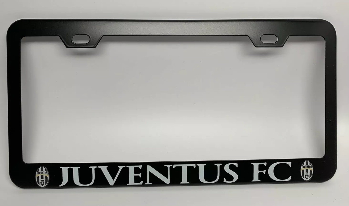"JUVENTUS FC" Black License Plate Frame, Custom Made of Powder Coated ...