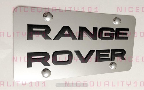 3D RANGE RANGE Front Vanity Stainless MIRROR Finished License Plate ...