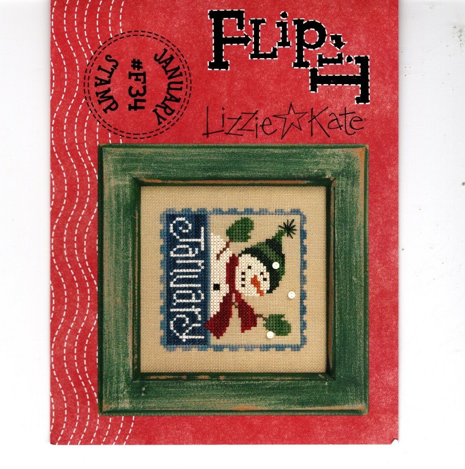 LIZZIE KATE counted cross stitch charts - FLIP IT Blocks,Year,Bits ...