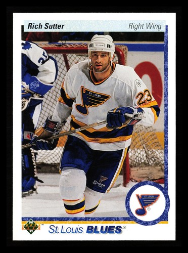 Rich Sutter 1990-91 Upper Deck Hockey NHL #328b St. Louis Blues | eBay