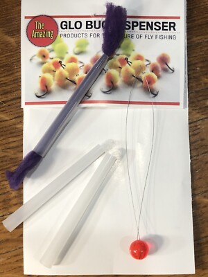 GLO BUG DISPENSER FLY TYING TOOL. 3 DIFFERENT SIZES, BOBBIN THREADER ...