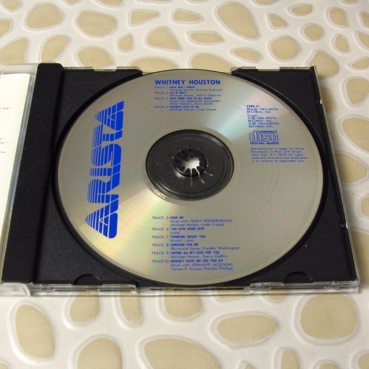 Whitney Houston - S/T 1985 JAPAN CD W/OBI 32RD-31 #103-3 | eBay