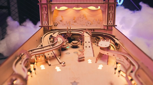 ROKR Pinball Machine 3D Wooden Puzzle Amusing Table Game Toy Gift for ...