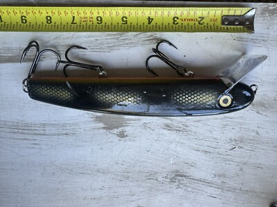 9" Joe Bucher Magnum Shallow Raider Black Perch Crankbait Musky Lure | eBay