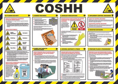 Coshh Guidance Poster - 420 X 590MM - A704 | eBay