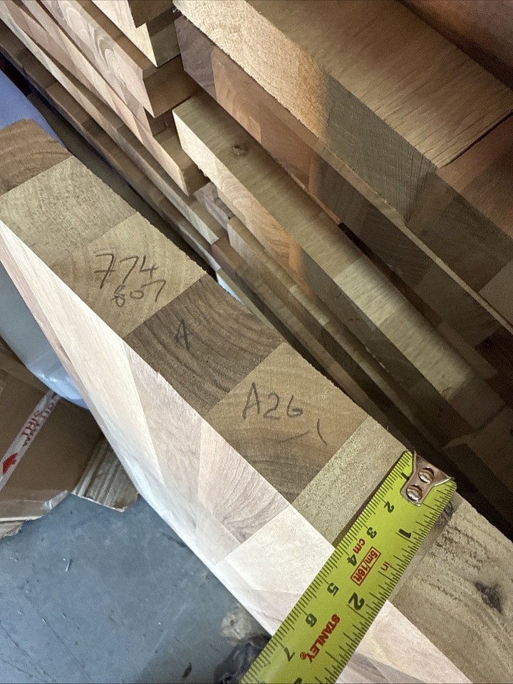 Solid Walnut Kitchen Worktop Off Cut 40mm thick 774mm X 607mm A26-1 ...