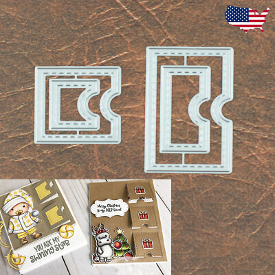 Pop Up / Lift the Flap Reveal or Tag Stitched Cutting Dies 4 ...