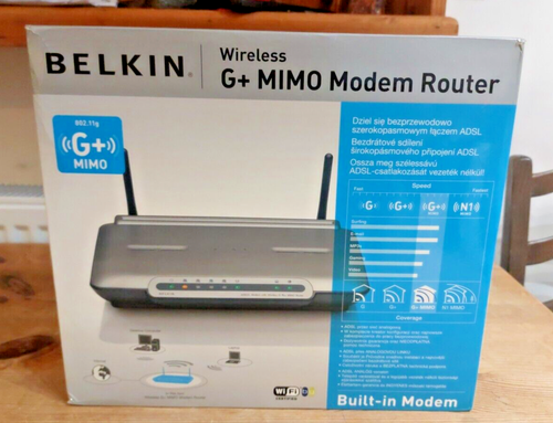 Belkin Wireless G+ MIMO Modem Router Boxed , Good Condition. | eBay