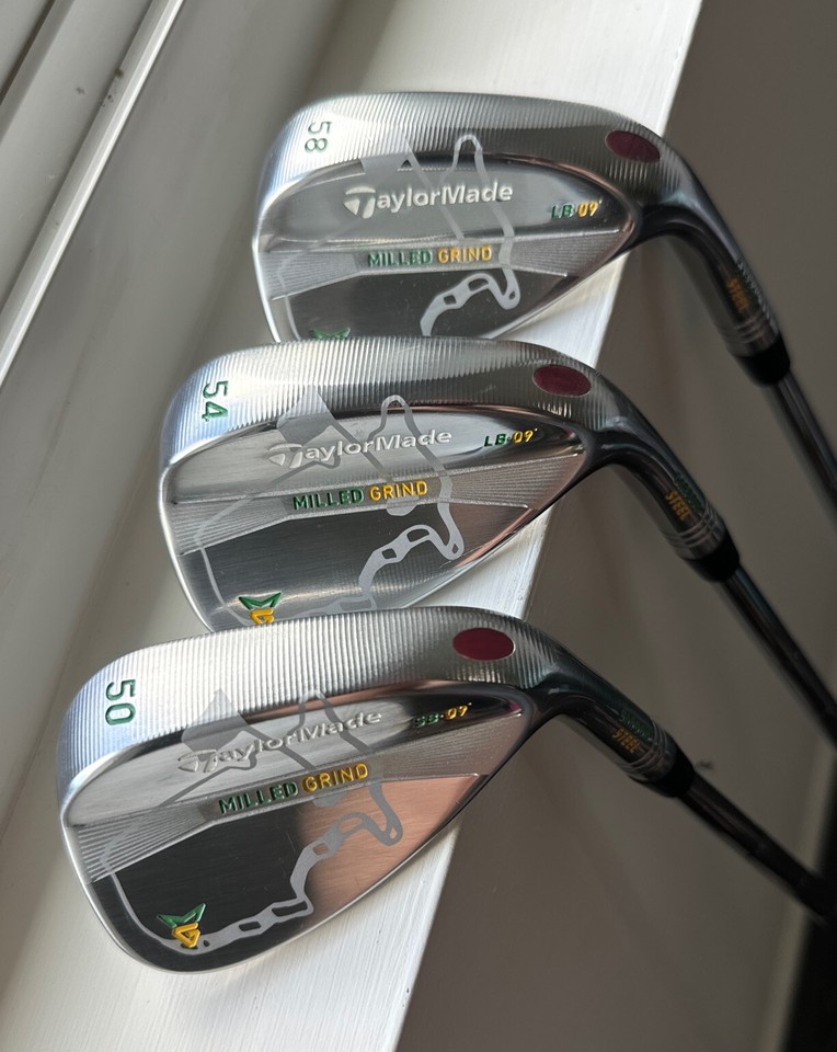 NEW RARE CUSTOM TaylorMade MG Wedge Set 50.09SB 54.11LB 58.12LB MASTERS ...
