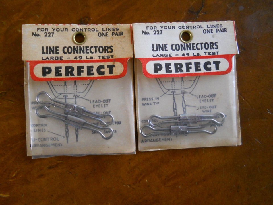PERFECT#227 LINE CONNECTORS, 49 LB TEST, 2 PACKAGES CONTAINING 2 EACH ...