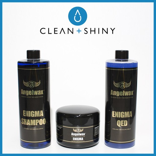 Angelwax ENIGMA CERAMIC SHAMPOO, WAX (250ml) & QED QUICK DETAILER Kit ...