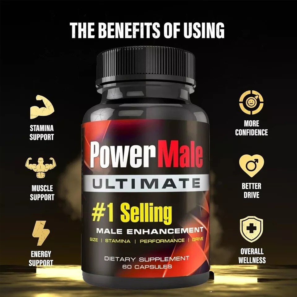 ULTIMATE POWERMALE Pills Dietary Supplement Improve Men's Health - 120 ...