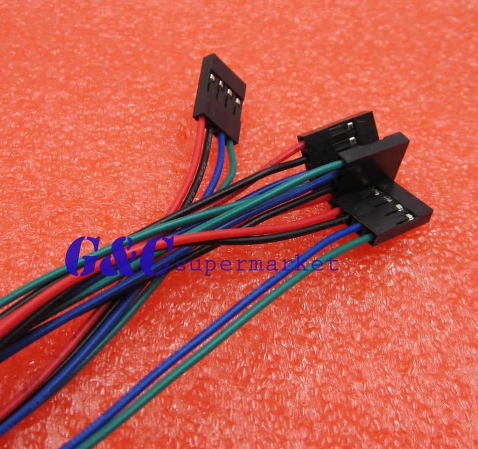 TOP 70cm 4Pin Cable set Female-Female Jumper Wire 3D Printer Reprap J18 ...