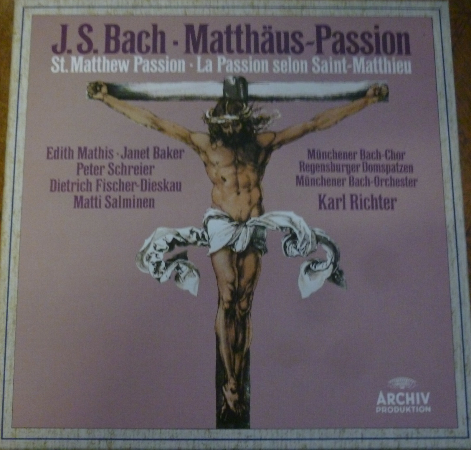 KARL RICHTER - EDITH MATHIS / BACH Matthaus-Passion . / ARCHIV | eBay