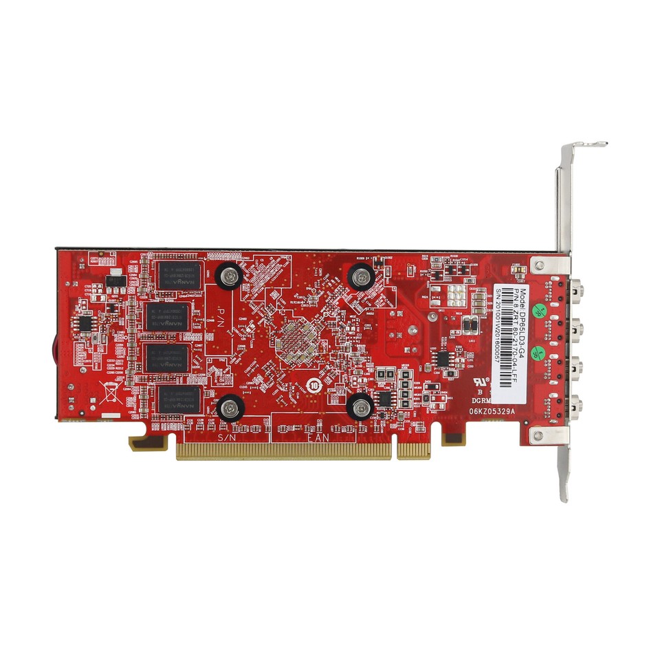 Quad Monitor Video Card 2G Video Graphics Card with 4 MINI Display ...