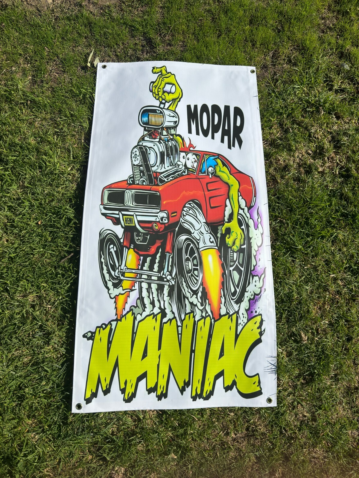 2ftx4ft VINYL BANNER-RAT FINK MAN CAVE GARAGE SHOP | eBay