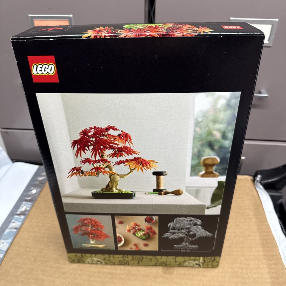 LEGO Botanicals Japanese Red Maple Bonsai Tree Complete Set 474 Piece ...