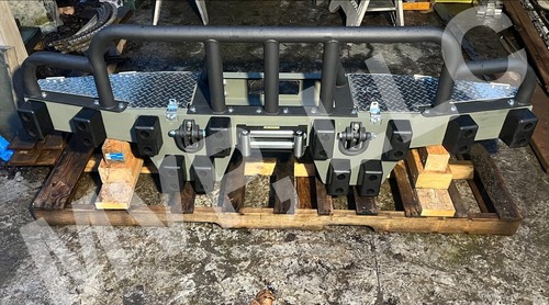 IBIS TEK Style Steel HMMWV Front Push Bumper Brush Guard “W/ Drop Down ...