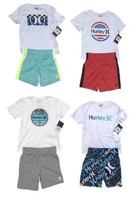 HURLEY Boys Short Sets; Assorted Styles & Sizes 4, 5, 6 or 7, NWT, $36 ...