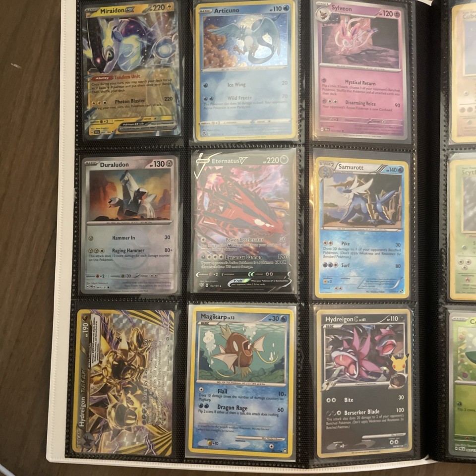 pokemon binder collection lot 100+ Cards Insane Value Comes With Binder ...