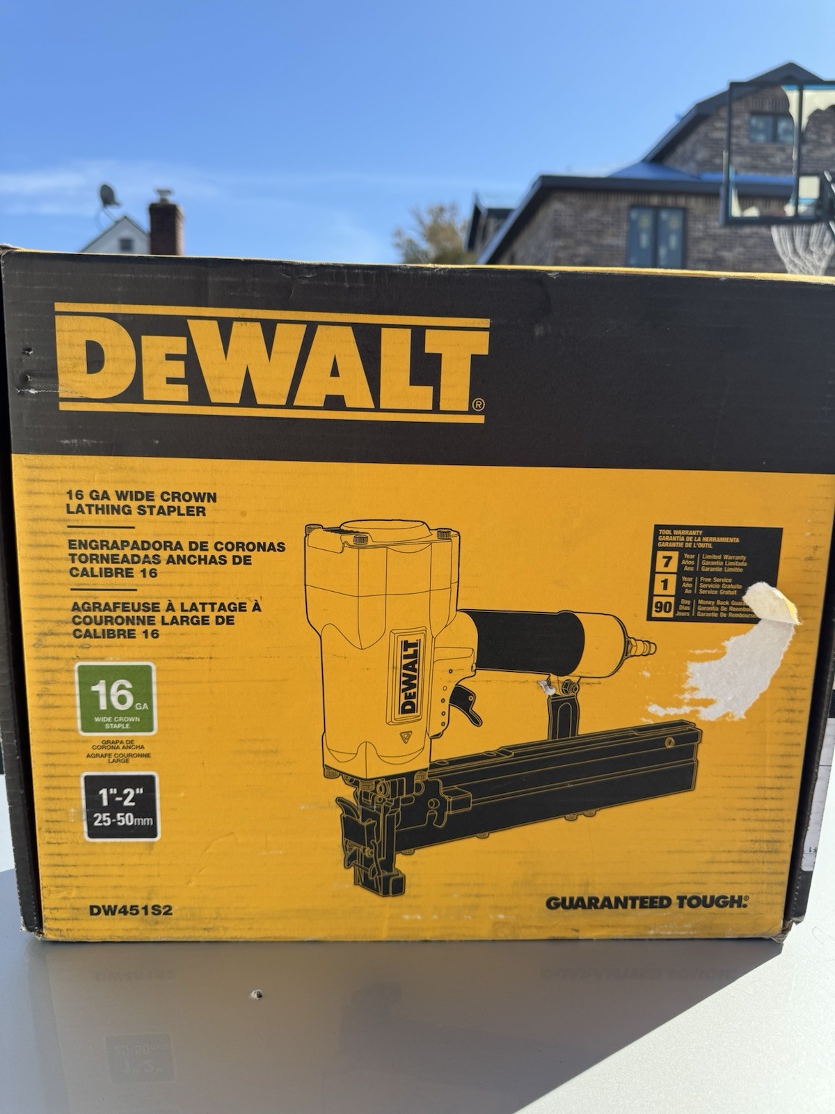 DEWALT DW451S2 16-Gauge Wide Crown Lathing Stapler 885911699501| eBay