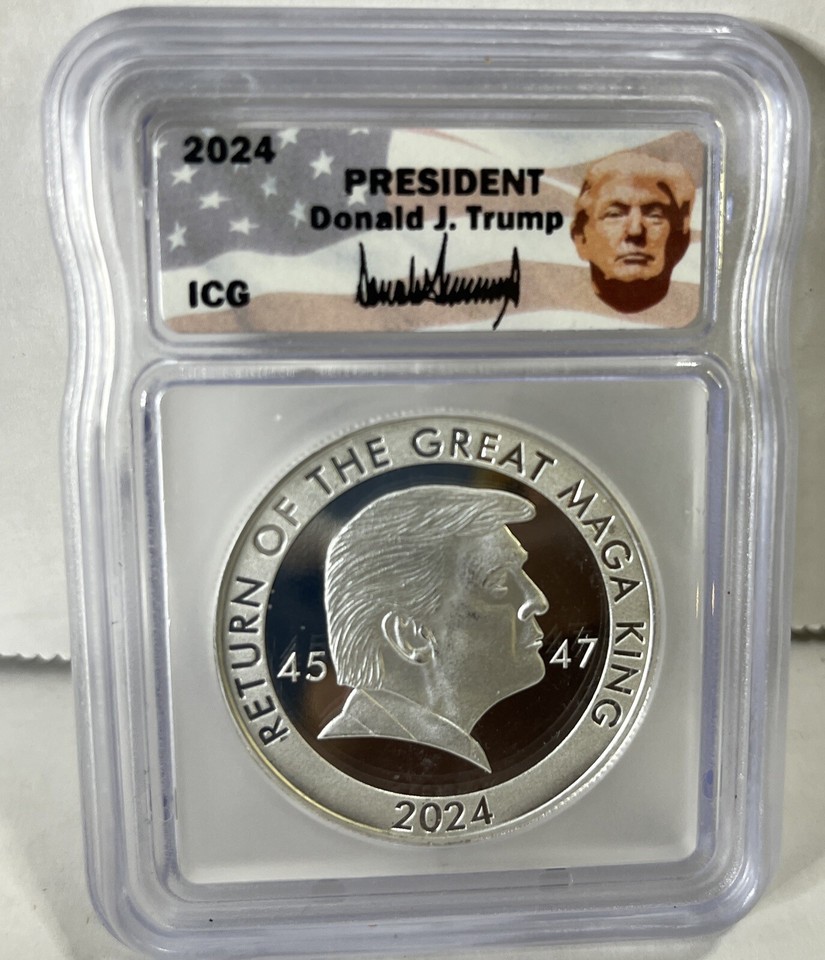 Trump Presidential Silver Coins And Copper Round ( 5 Coin Bundle ) | eBay