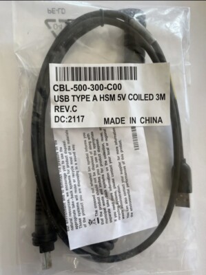 Honeywell CBL-500-300-C00 USB Cable Type A HSM 5V Coiled 3M Rev .E | eBay