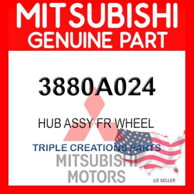 Genuine Mitsubishi 3880A024 Hub Assy Fr Wheel OEM | eBay