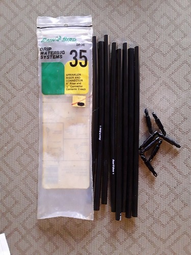 Rain Bird Drip Riser & Connection Kit 9" 8-Risers 9-Connectors NEW!! DP ...