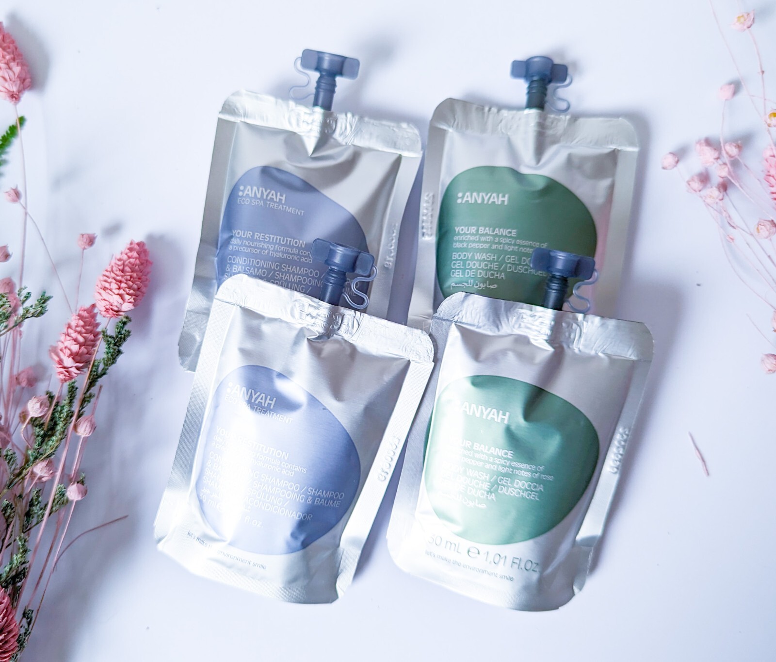 Anyah Moisturising Body Wash Revitalising Conditioning Shampoo Spa ...