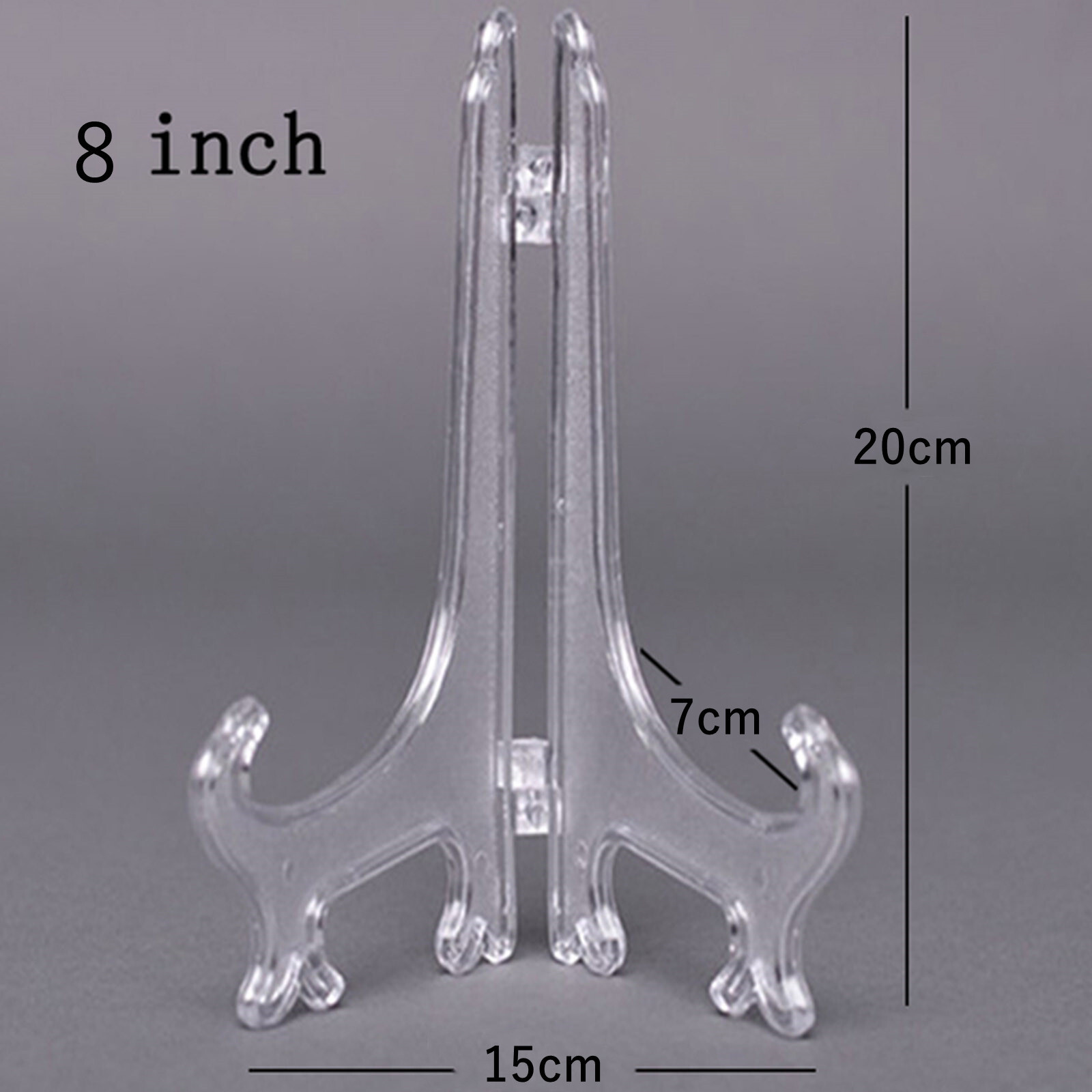 10PCS Clear Plastic Display Plate Stand Easel Photo Picture Bowl Holder ...