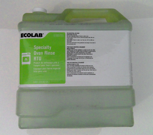 Ecolab 6100705 Specialty Oven Rinse RTU ( 2.5 GALLON ) Exp. 12/2023 | eBay