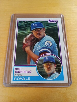 1983 Topps #219 MIKE ARMSTRONG Kansas City Royals Baseball Card ...