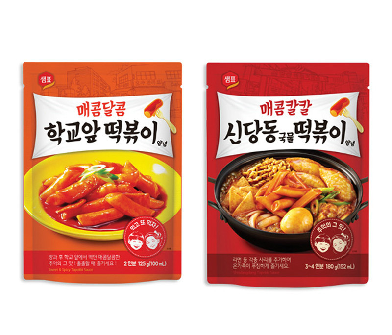 Korean Spicy&Sweet / Hot Spicy Topokki TTeokbokki Sauce Series for Rice ...