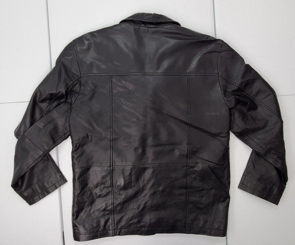 Vintage C&A Clockhouse Men L Genuine Sheep Napa Leather Jacket/Blazer ...