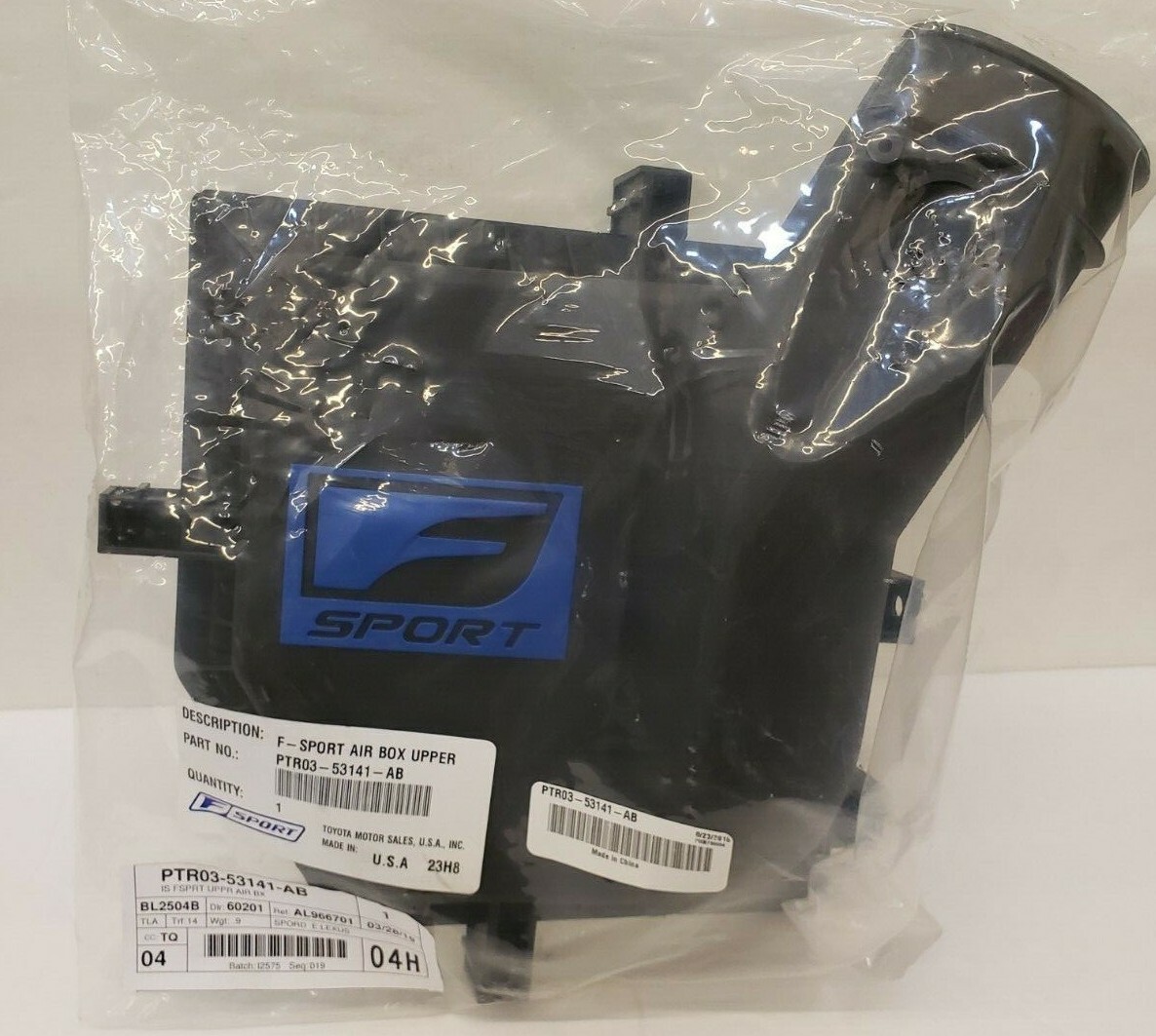 LEXUS OEM FACTORY F-SPORT AIR BOX LID 2014-2017 IS250 IS350 PTR03-53141 ...