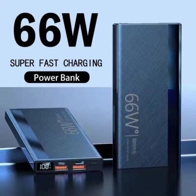 66W 20000mAh Power Bank Fast Charging Portable Charger External Battery ...