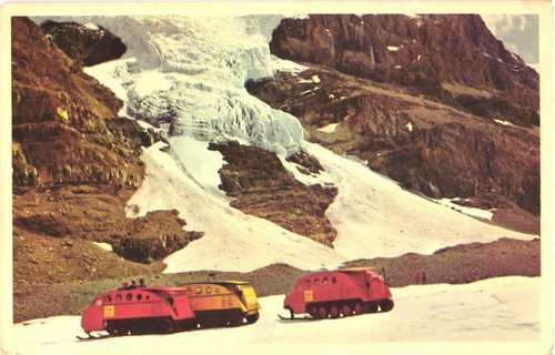 Snowmobiles At Columbia, Icefields, Athabasca, Jasper National Park ...
