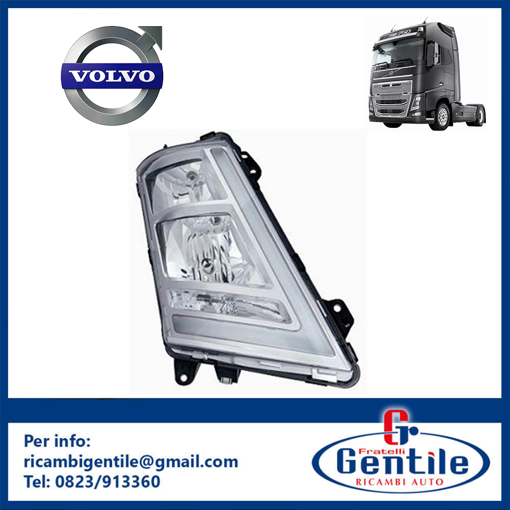 Volvo Truck FH 12/13/16 2013 Right Headlight Projector Manual Chrome ...