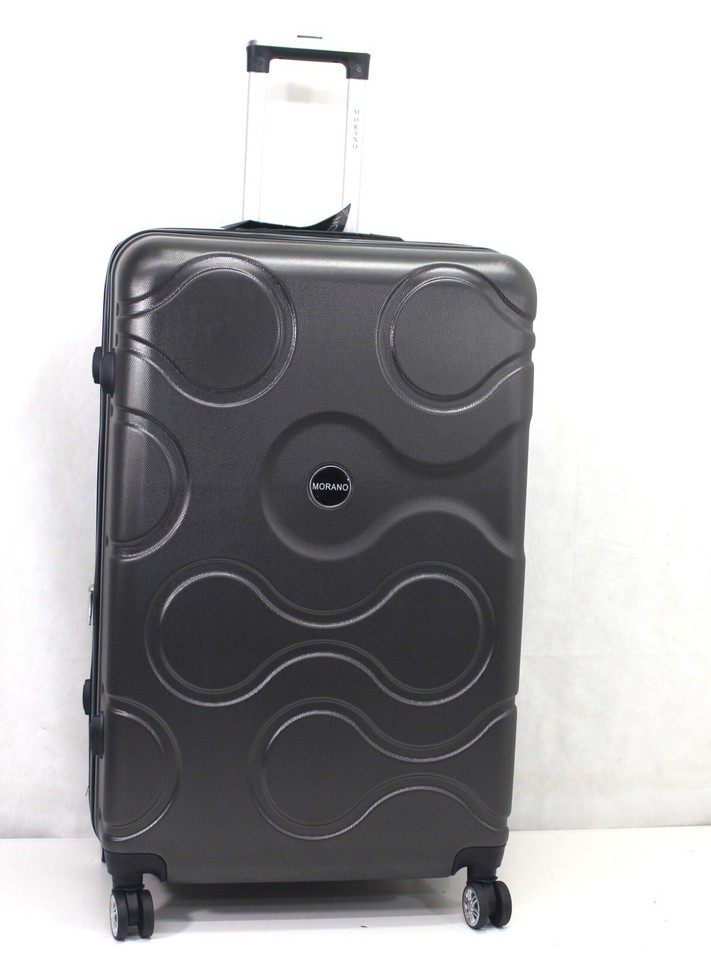26" EXPANDABLE ABS Hard Shell Large Suitcase Spinner 4 Wheels Luggage ...